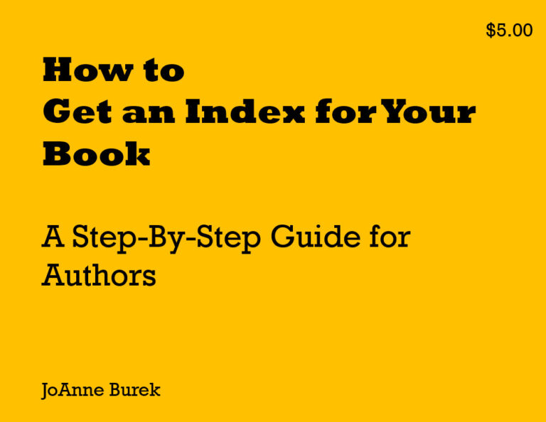 How to Get an Index for Your Book – J Burek Indexing Services